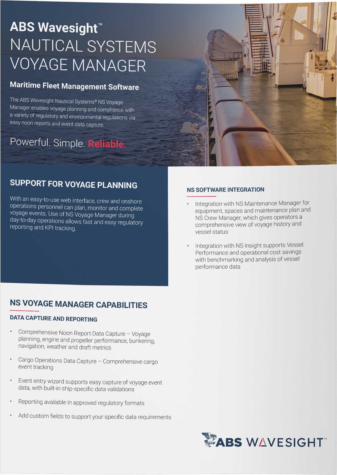Streamline Voyage Events: Voyage Manager | ABS Wavesight